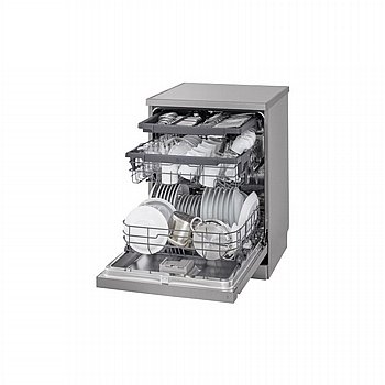 מדיח כלים רחב 14 מערכות כלים אל ג`י LG DFC513FV נירוסטה מושחרת