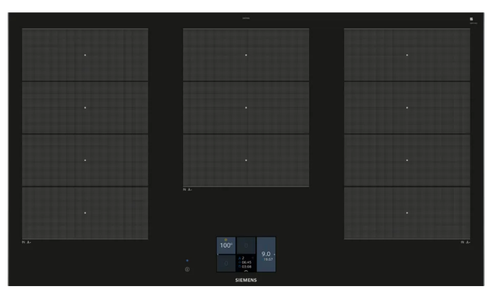 כיריים אינדוקציה 90 ס''מ סימנס Siemens EX975KXW1E זכוכית שחורה