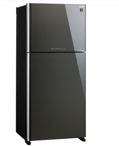 מקרר מקפיא עליון 517 ליטר שארפ Sharp SJ4650S זכוכית אפורה